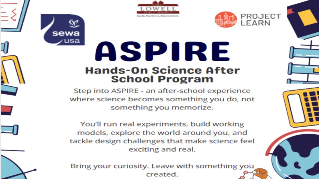 Sewa International Launches ASPIRE STEM Program For Lowell Students ...